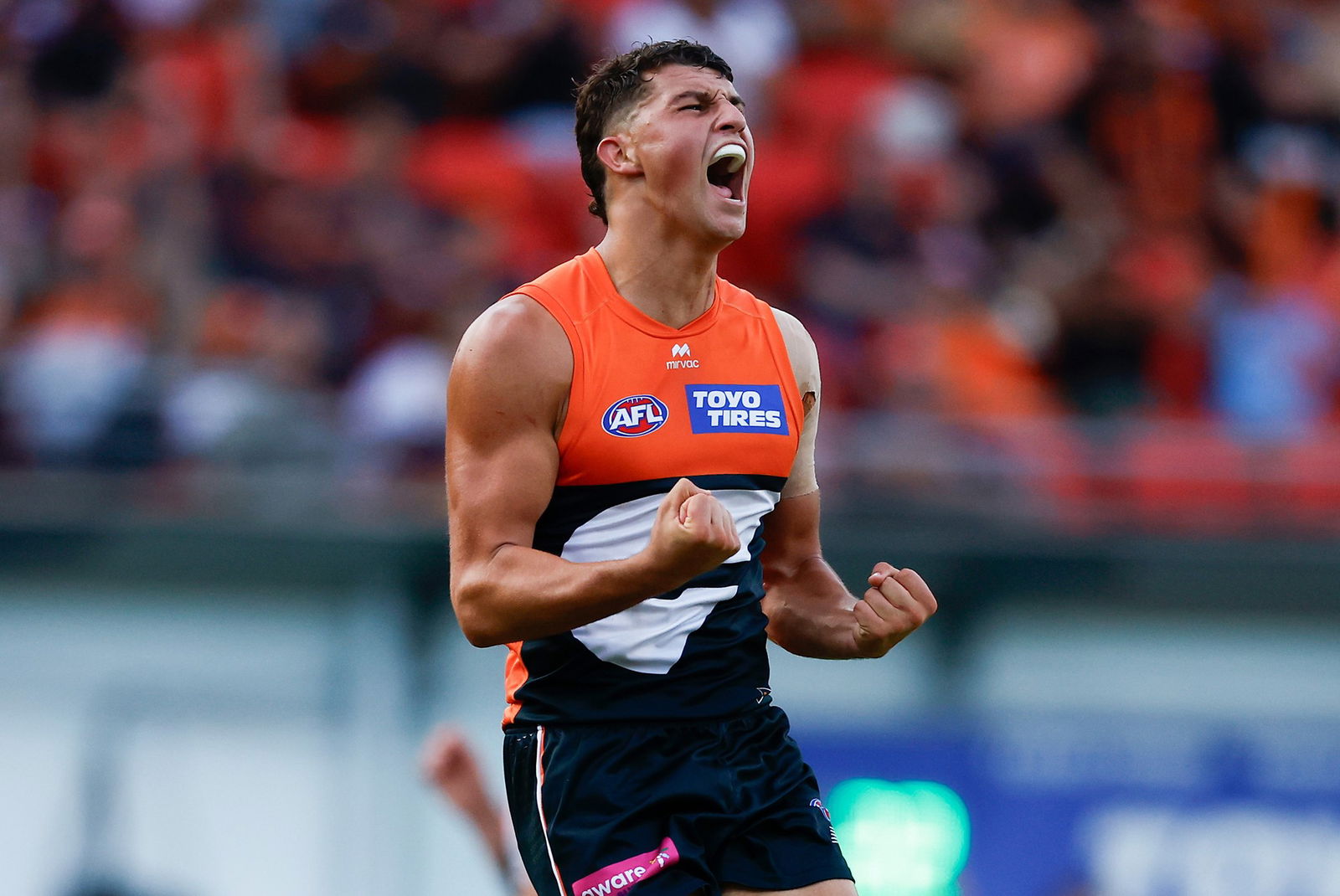 Finn Callaghan stars as GWS Giants survive Kieran Briggs injury to record comprehensive win over ...