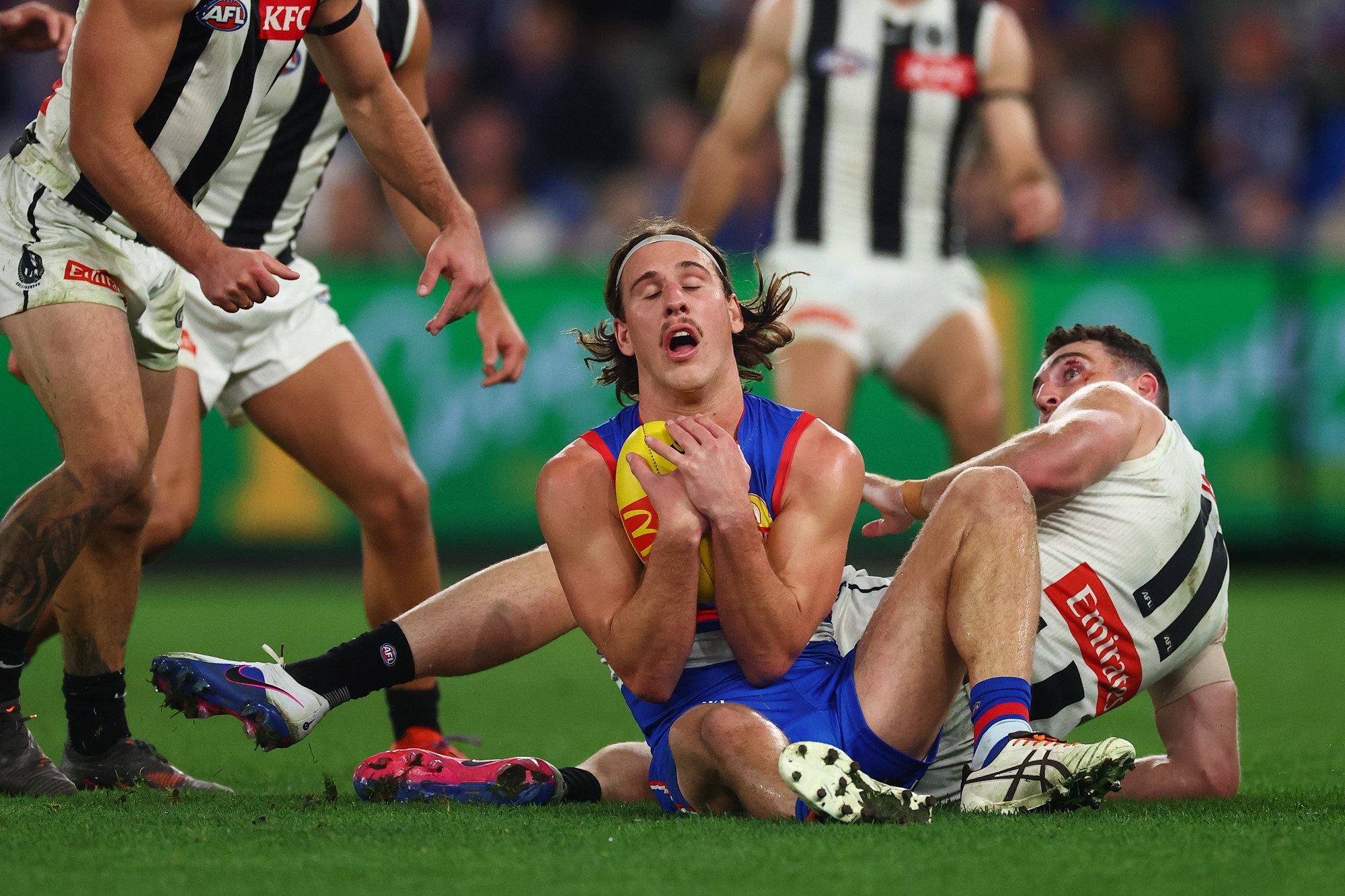 AFL Round 12: Western Bulldogs beat Collingwood after vital Michael ...
